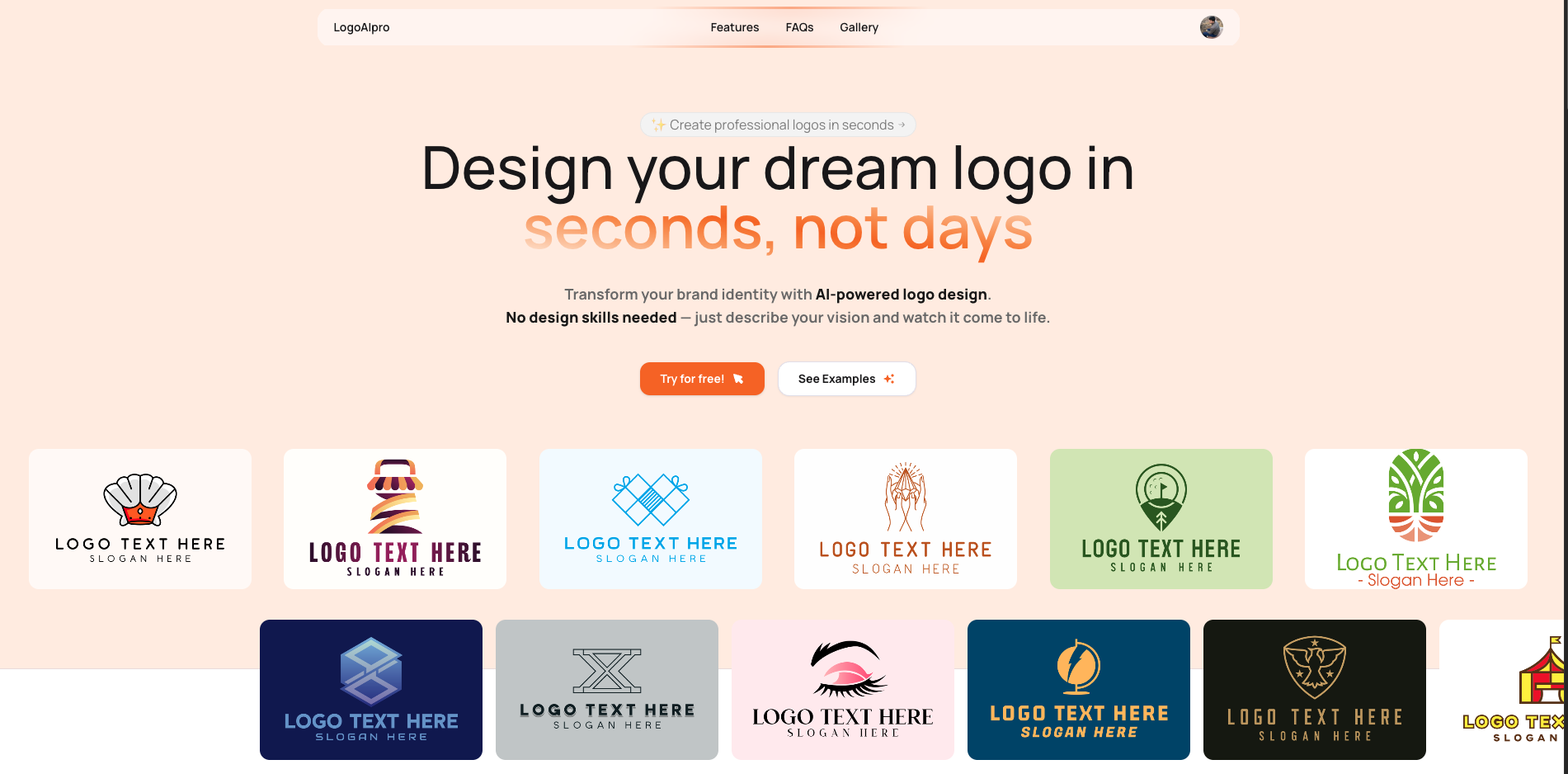 Logomark - AI Logo Generator | Design Your Dream Logo in Seconds